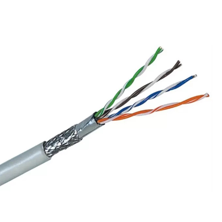 Dual bantam plug 305 meters dintek industrial cate5e SFTP patch cable