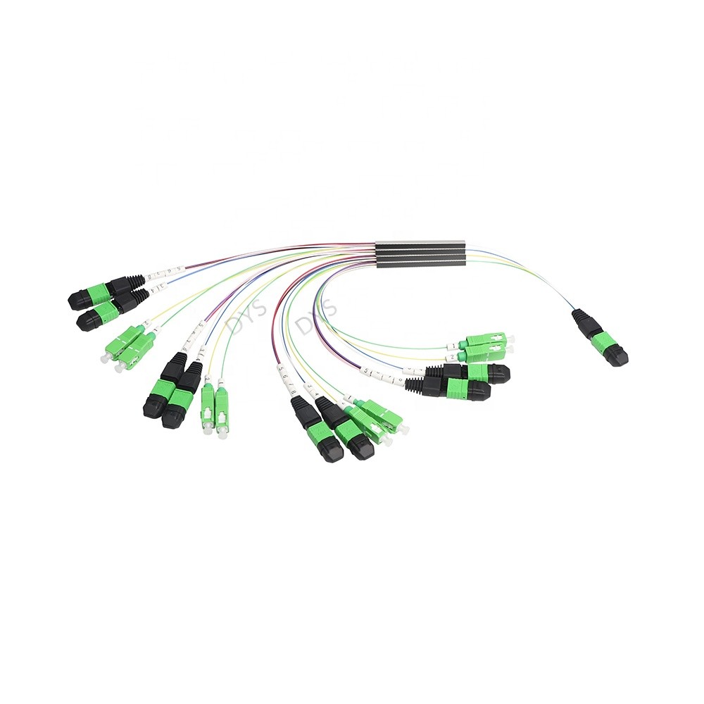 DYS New Product 1X8 PLC Splitter with MPO SC Connectors FTTH Steel Tube ...